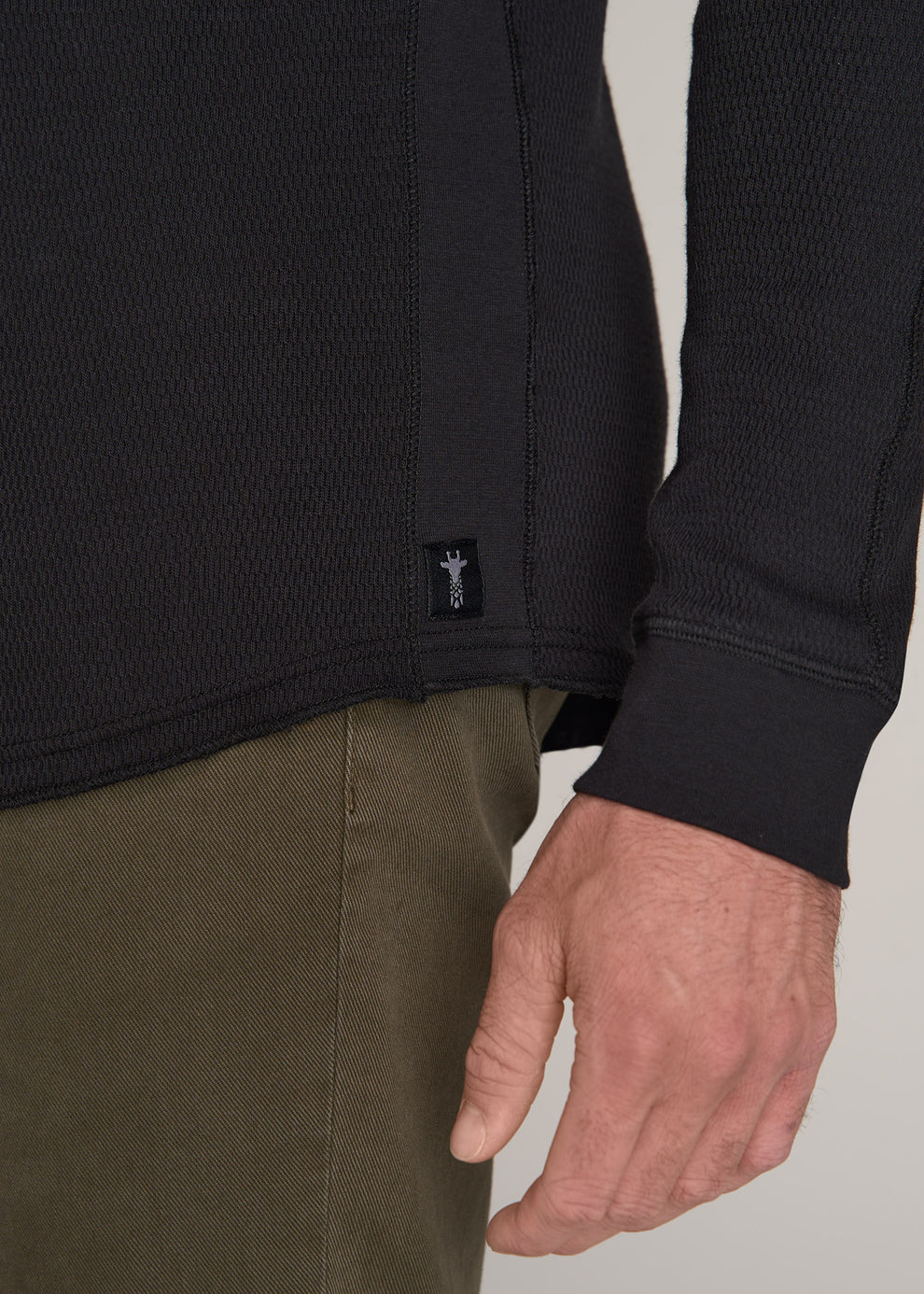 Double Honeycomb Thermal Crewneck Extra-Long Top | American Tall