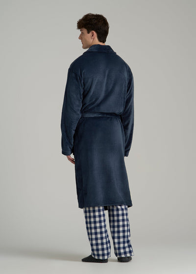 Men's Tall Lounge Robe Navy | American Tall
