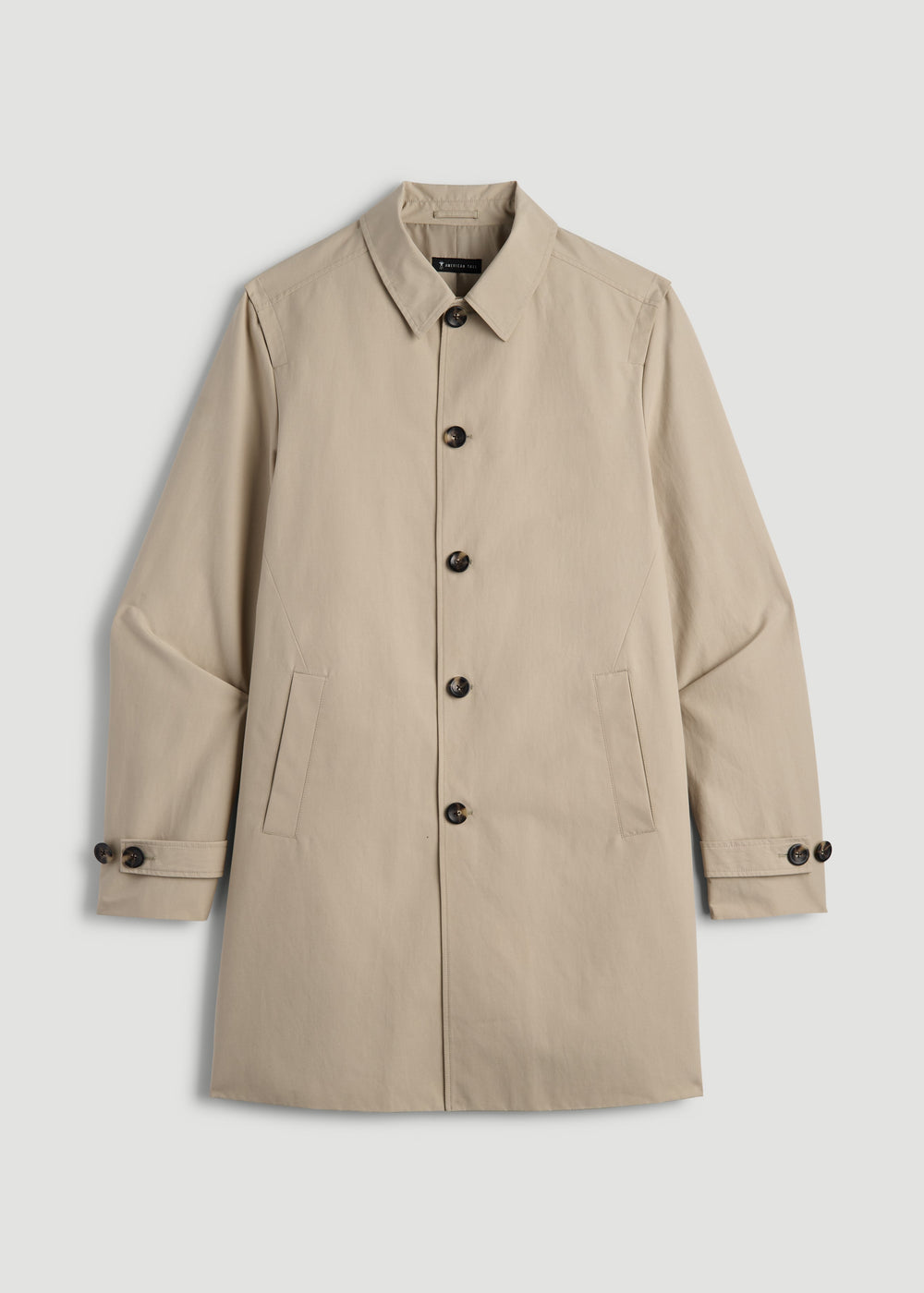 Minimalist Trench Coat for Tall Men | American Tall