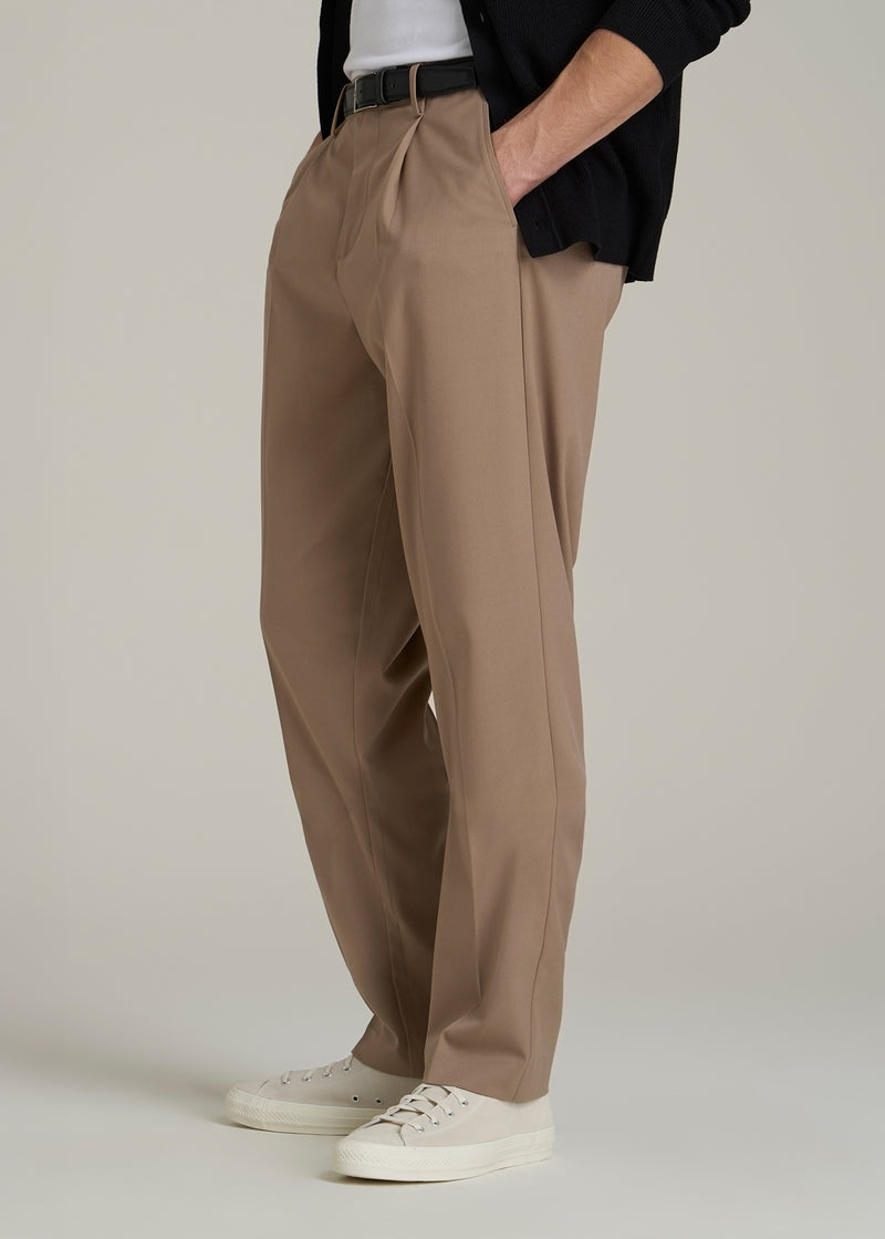 Tall Men's Relaxed Tapered Pleated Trouser | American Tall