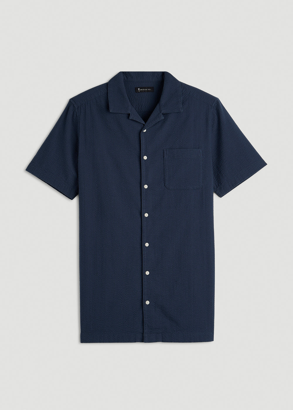 Seersucker Shirt for Tall Men | Short Sleeve Button Down – American Tall