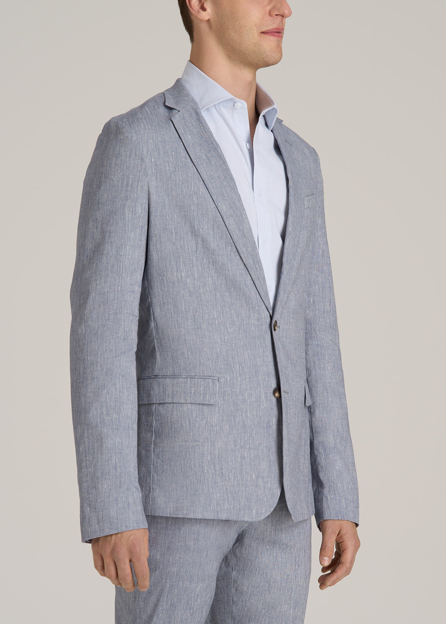 Stretch Linen Blazer for Tall Men | American Tall
