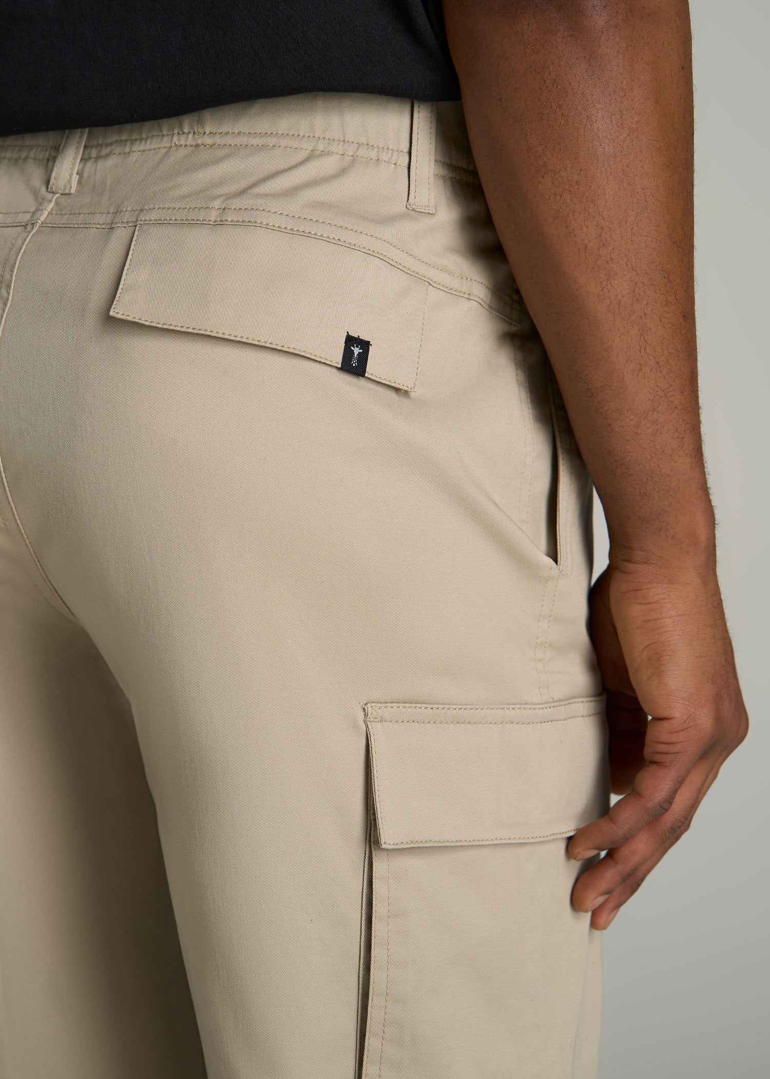 Stretch Twill Cargo Shorts for Tall Men | American Tall