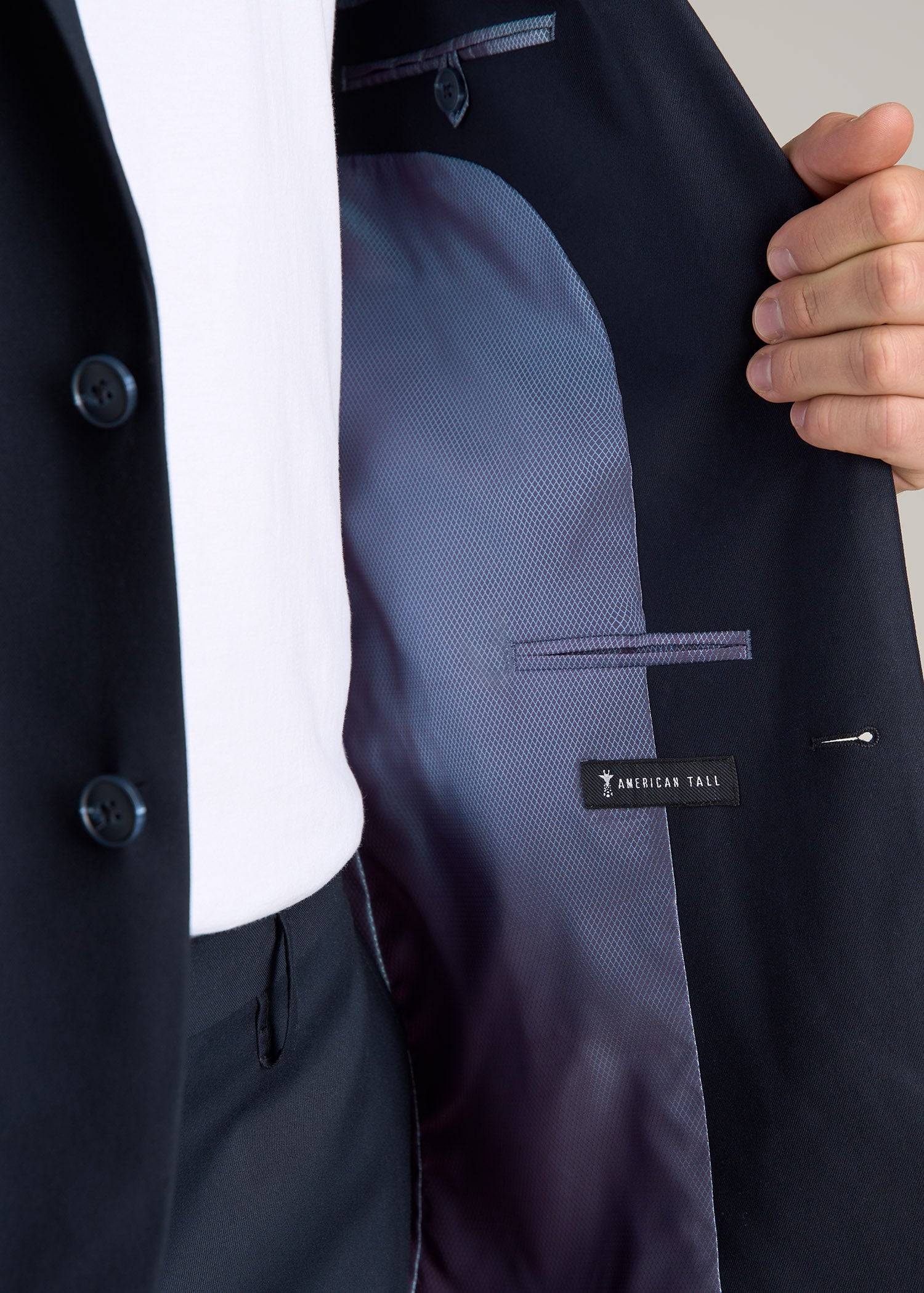 Tall Men's Suit Jacket in True Navy | American Tall