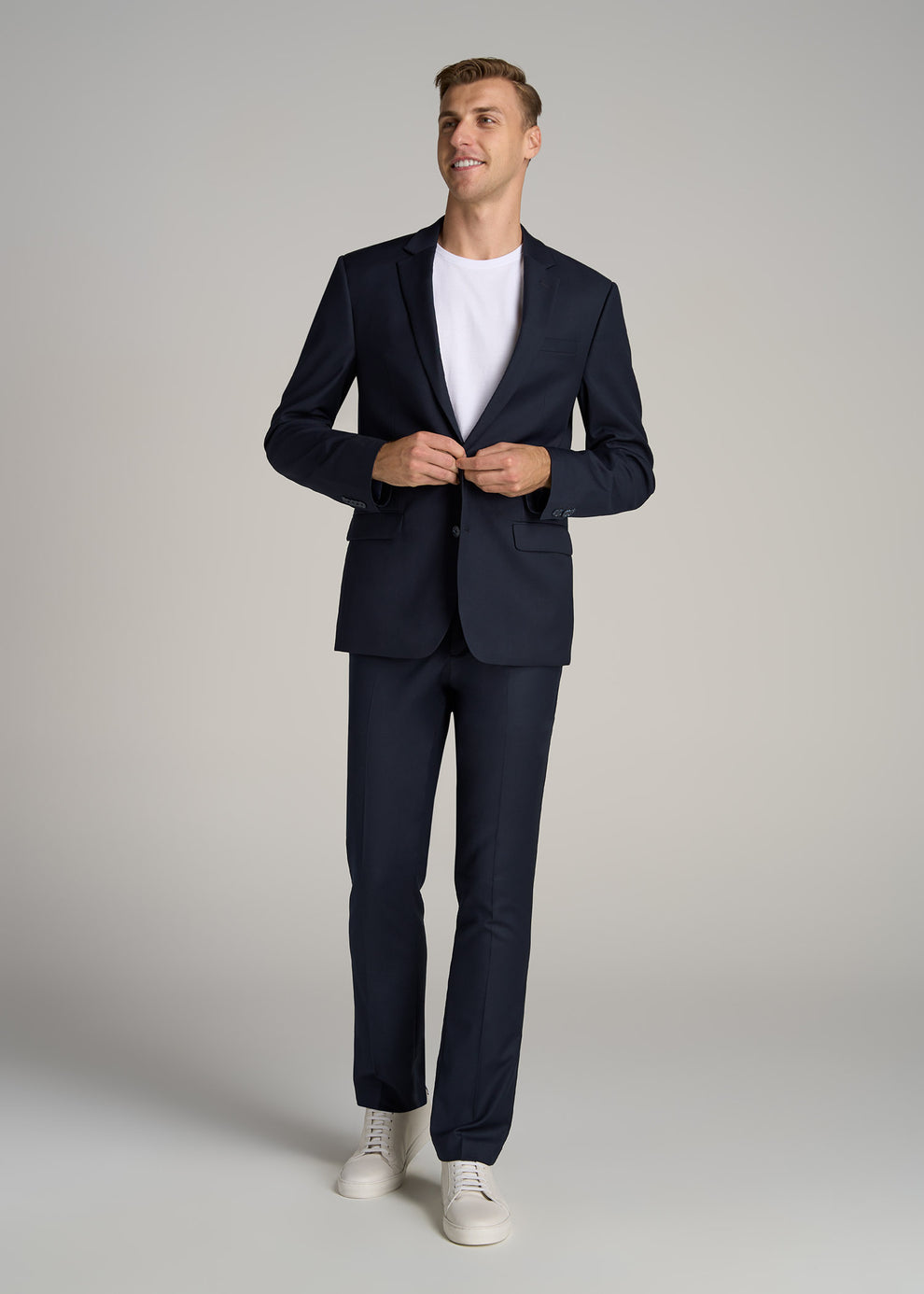 Tall Men's Suit Jacket in True Navy | American Tall