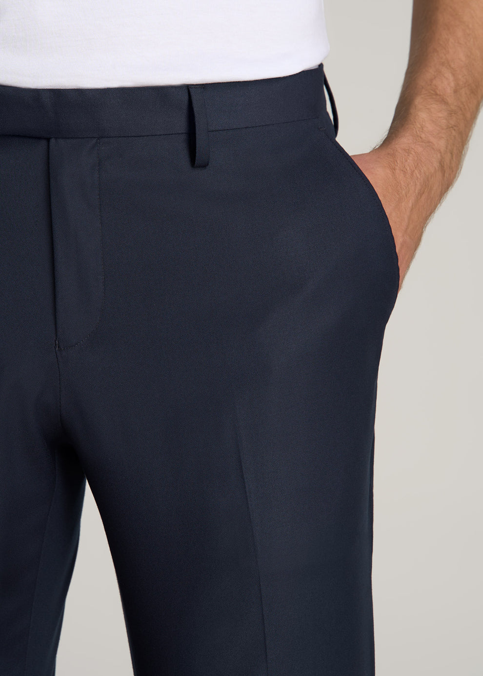 Tall Men's True Navy Suit Trousers | American Tall
