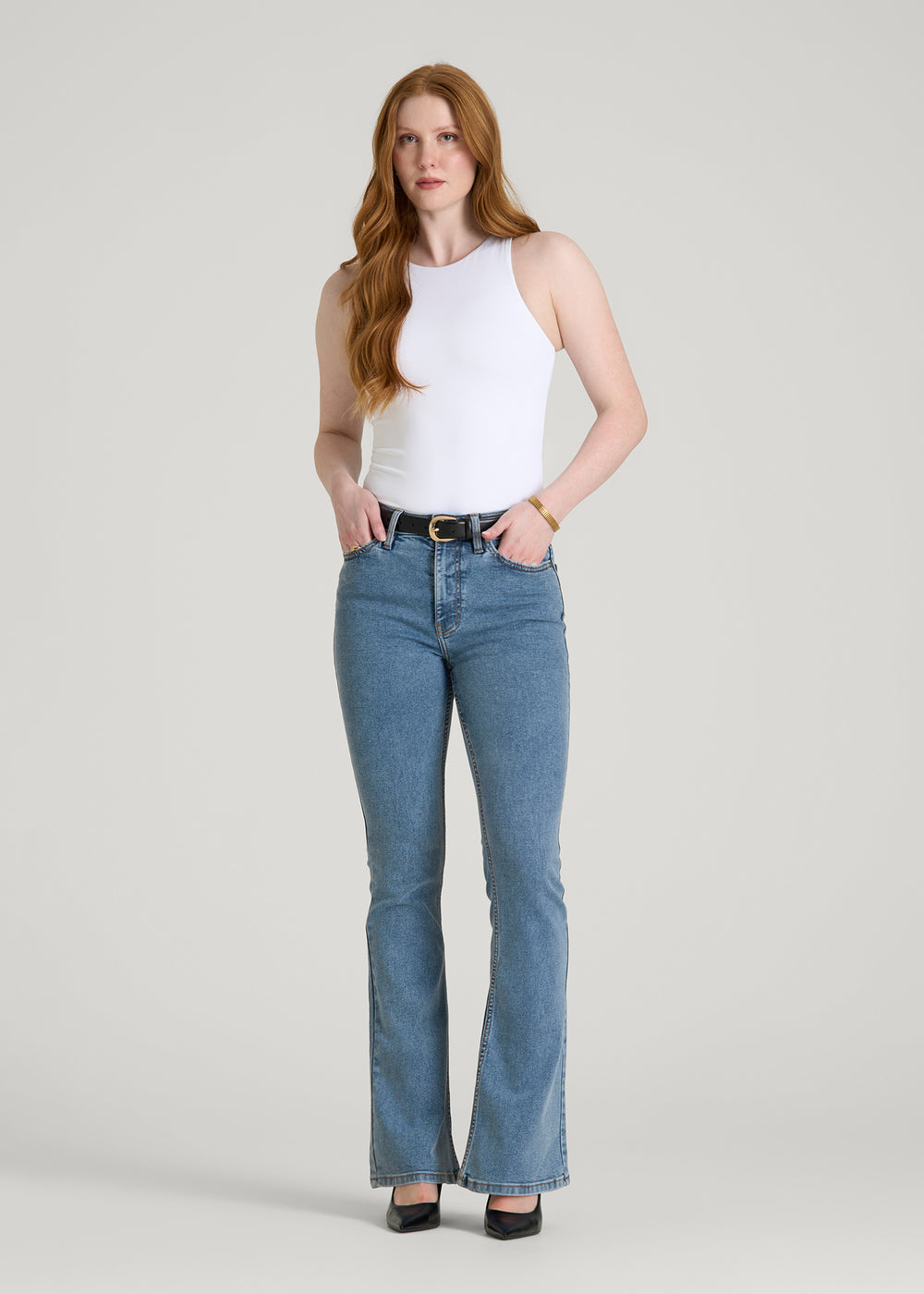Chloe High Rise Flare Jeans for Tall Women | American Tall