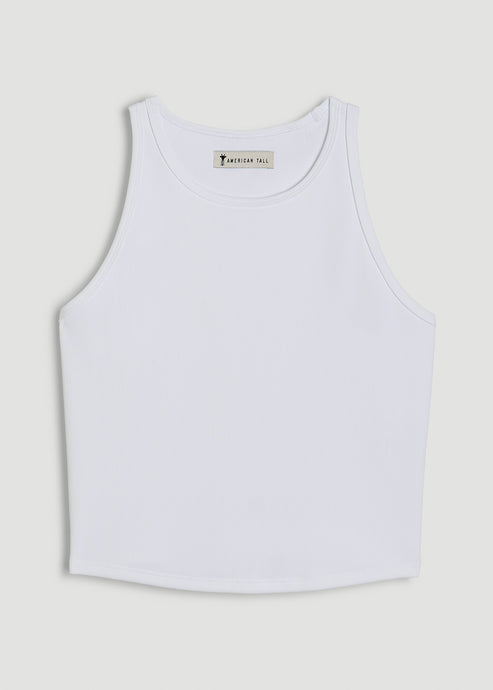 Cropped Ribbed Tank Top for Tall Women | American Tall