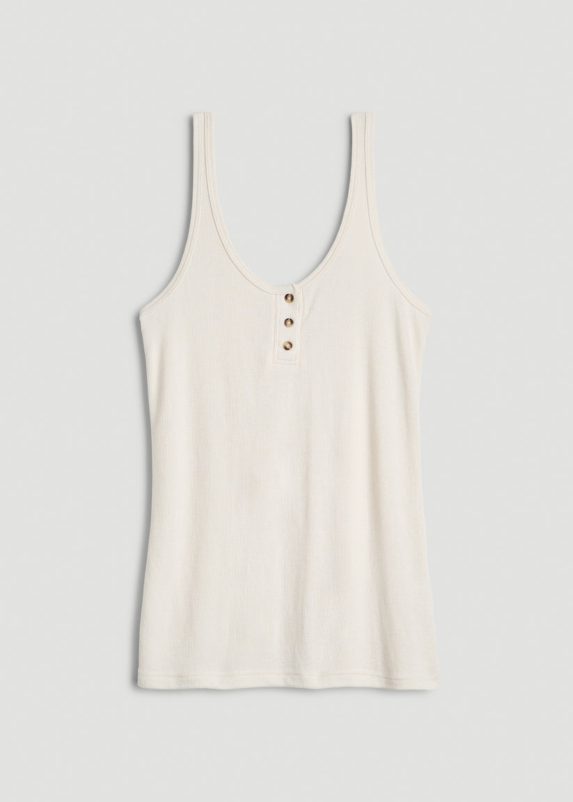 Waffle Tank Top for Tall Women | American Tall
