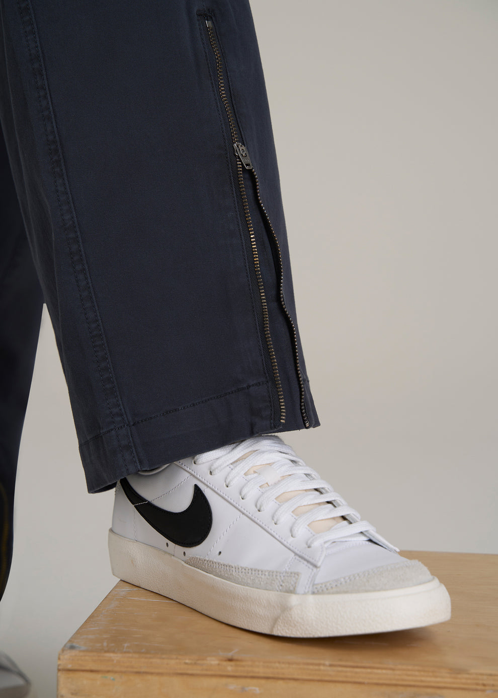 High Rise Garment Dyed Baggy Cargo Pants for Tall Women | American Tall