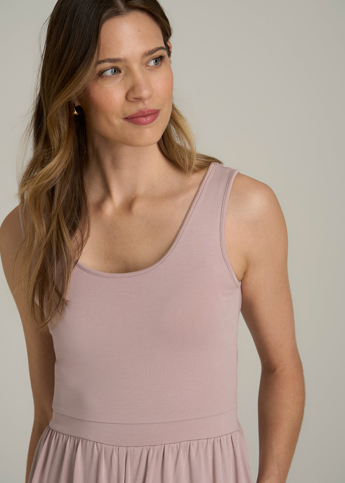 Jersey Tank Wide Leg Tall Women's Jumpsuit with Pockets | American Tall