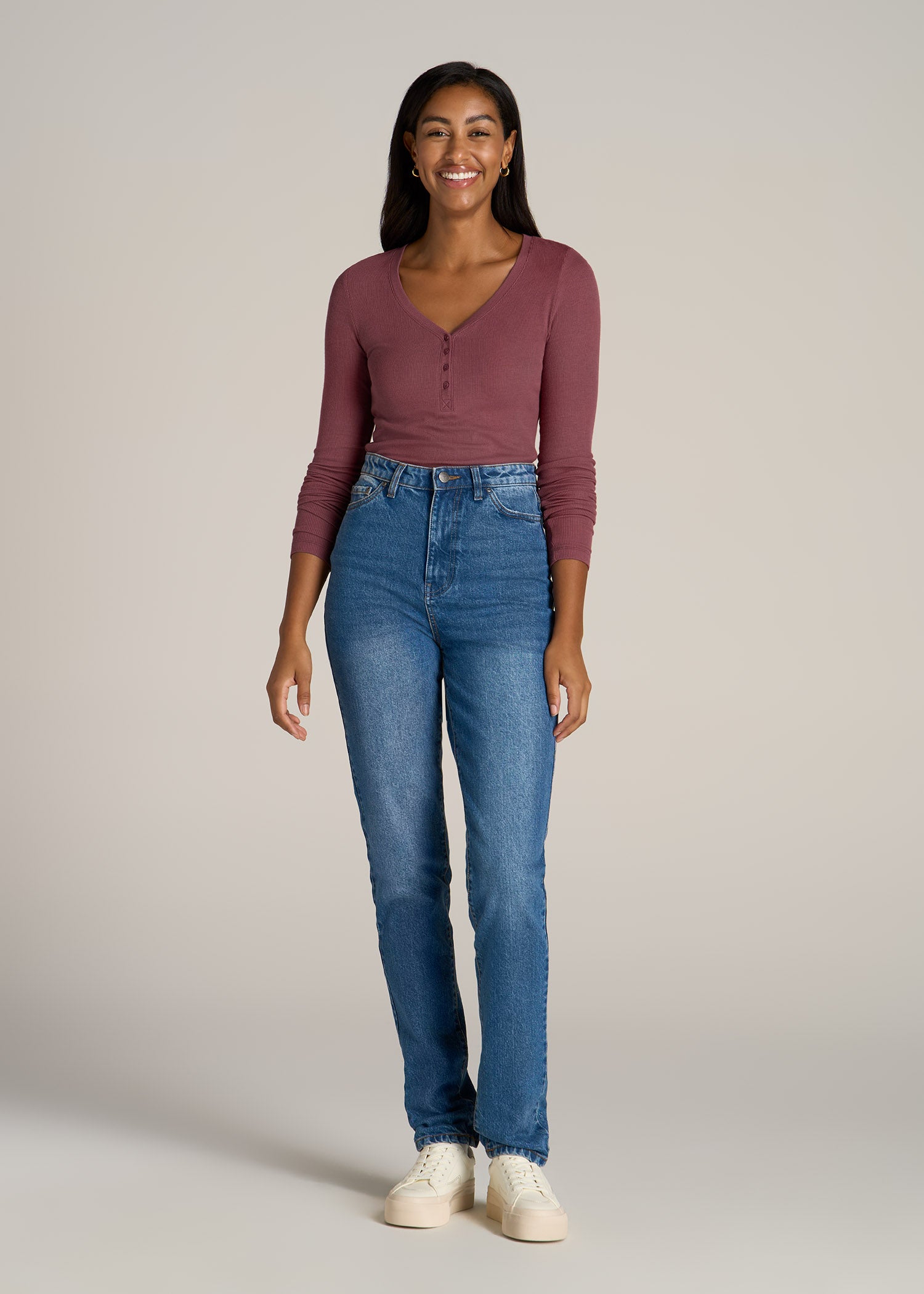 Tall Womens Long Sleeve Shirts & Tees | American Tall