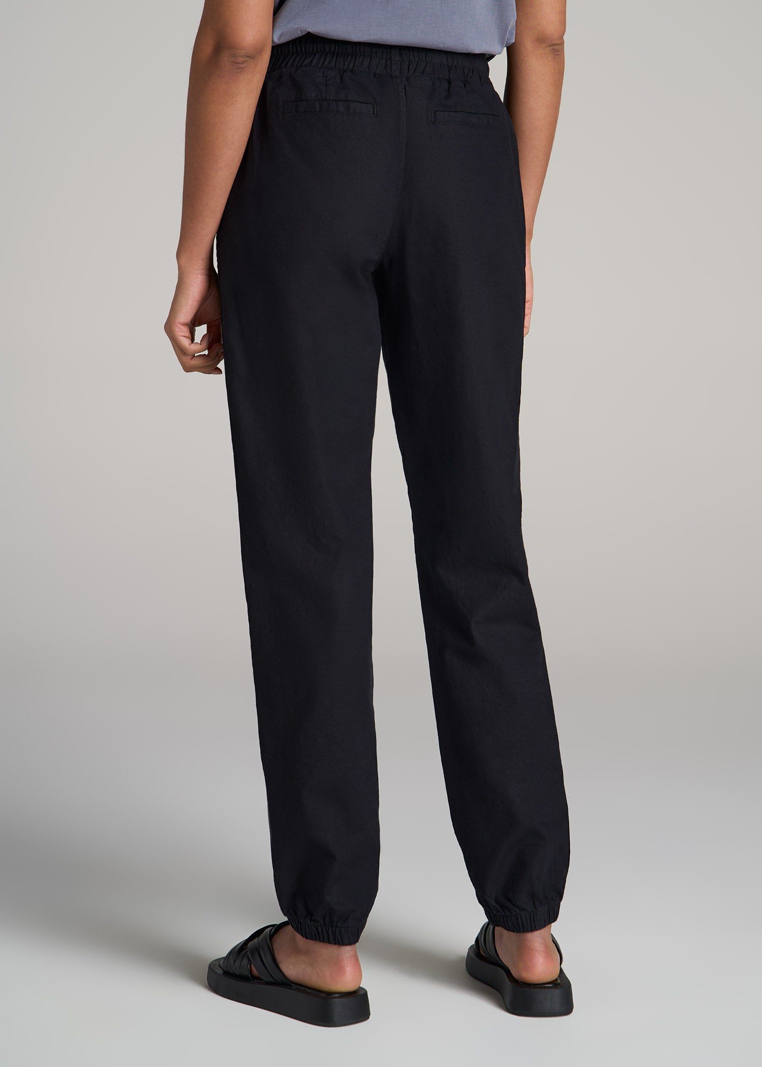 Pull On Linen Jogger for Tall Women | American Tall