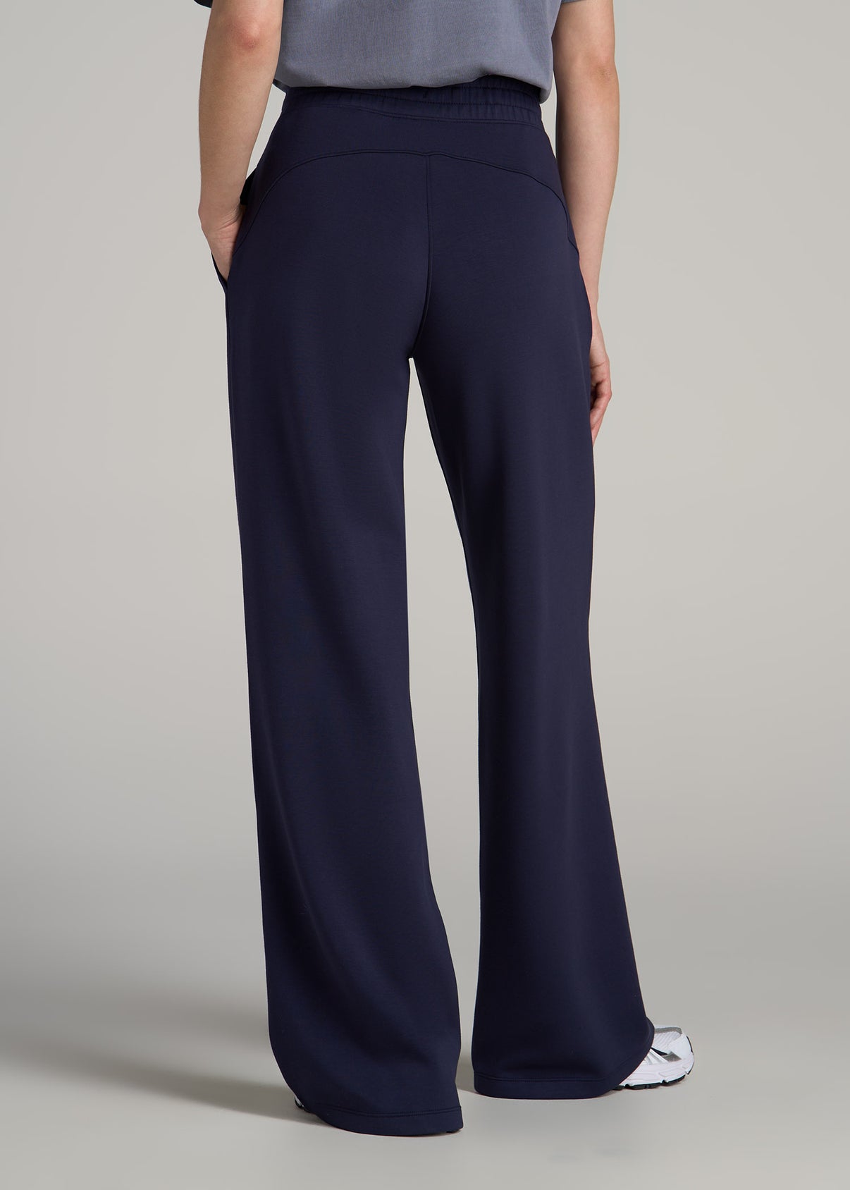 Pull On Tie Waist Wide Leg Pants for Tall Women | American Tall