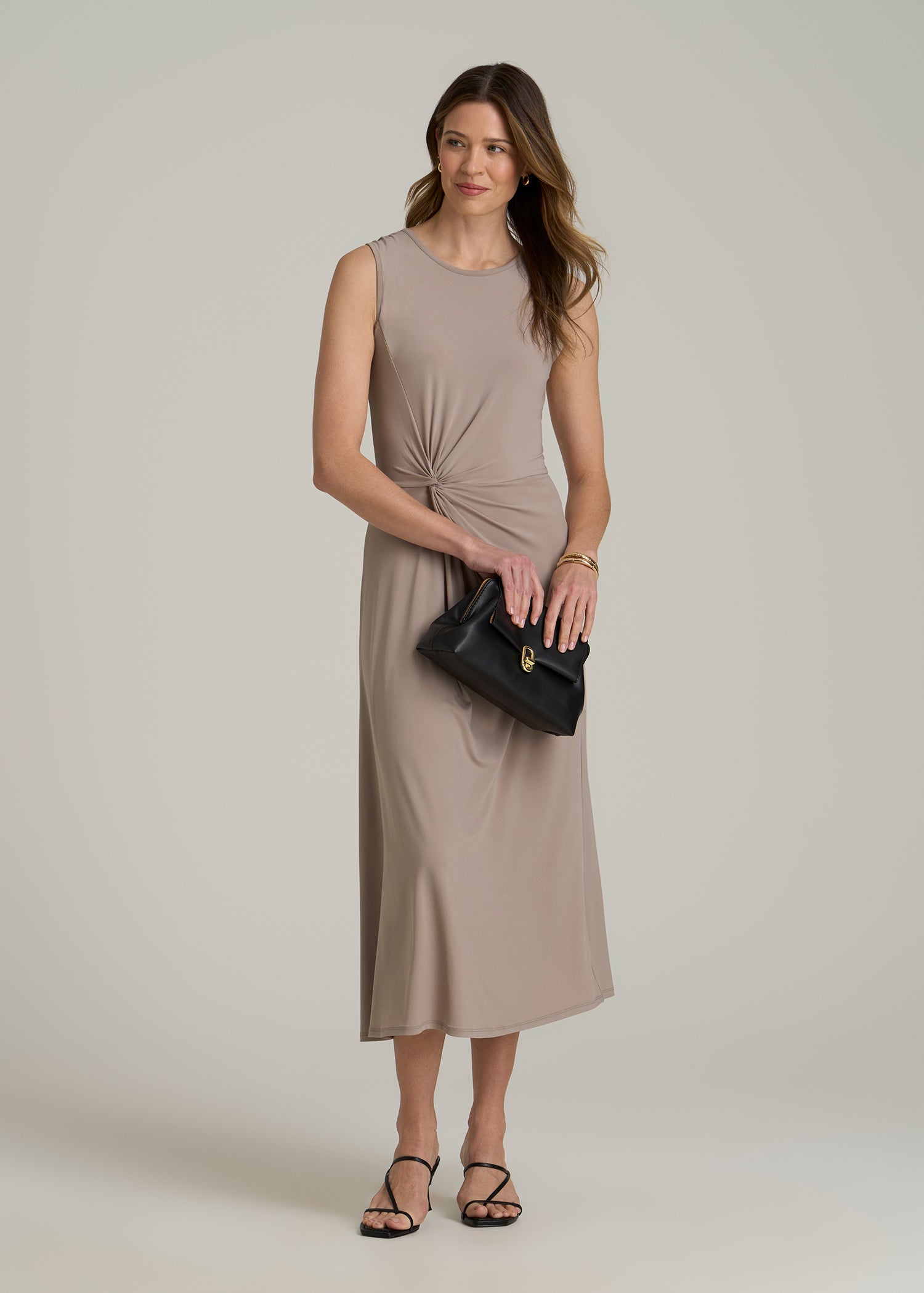 Sleeveless Knot Front Dress for Tall Women | American Tall