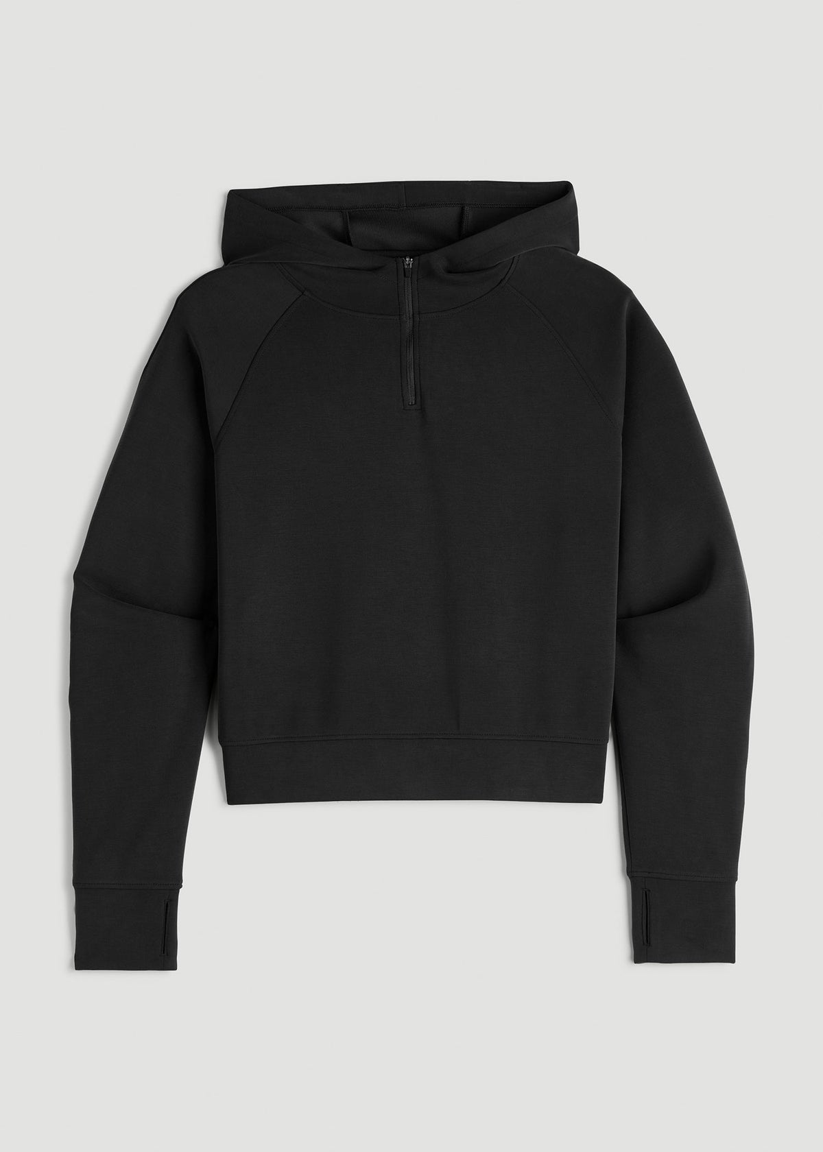 Soft Motion Cropped Zip Up Hoodie for Tall Women | American Tall