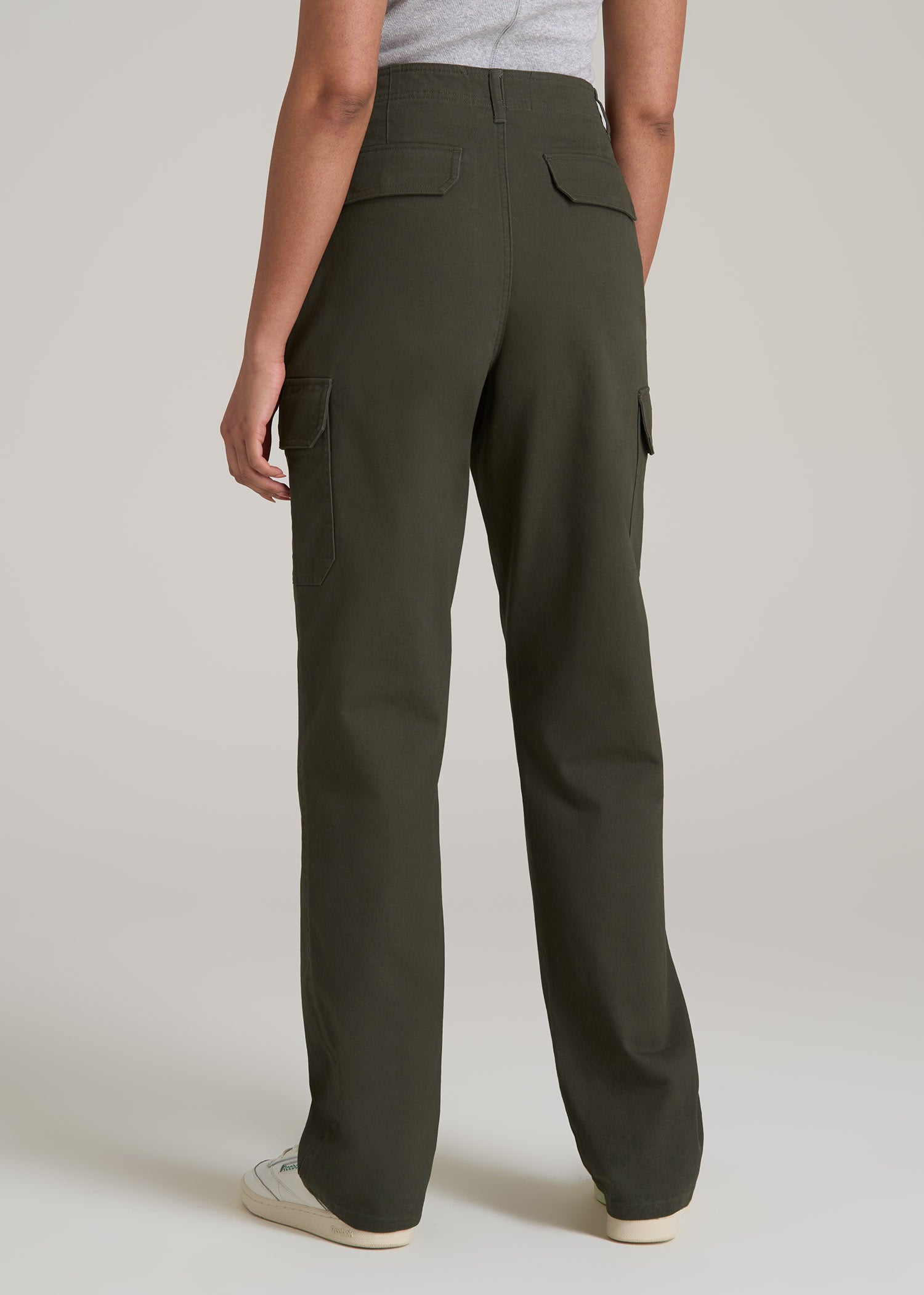 Straight Leg Cargo Chino Pants for Tall Women | American Tall