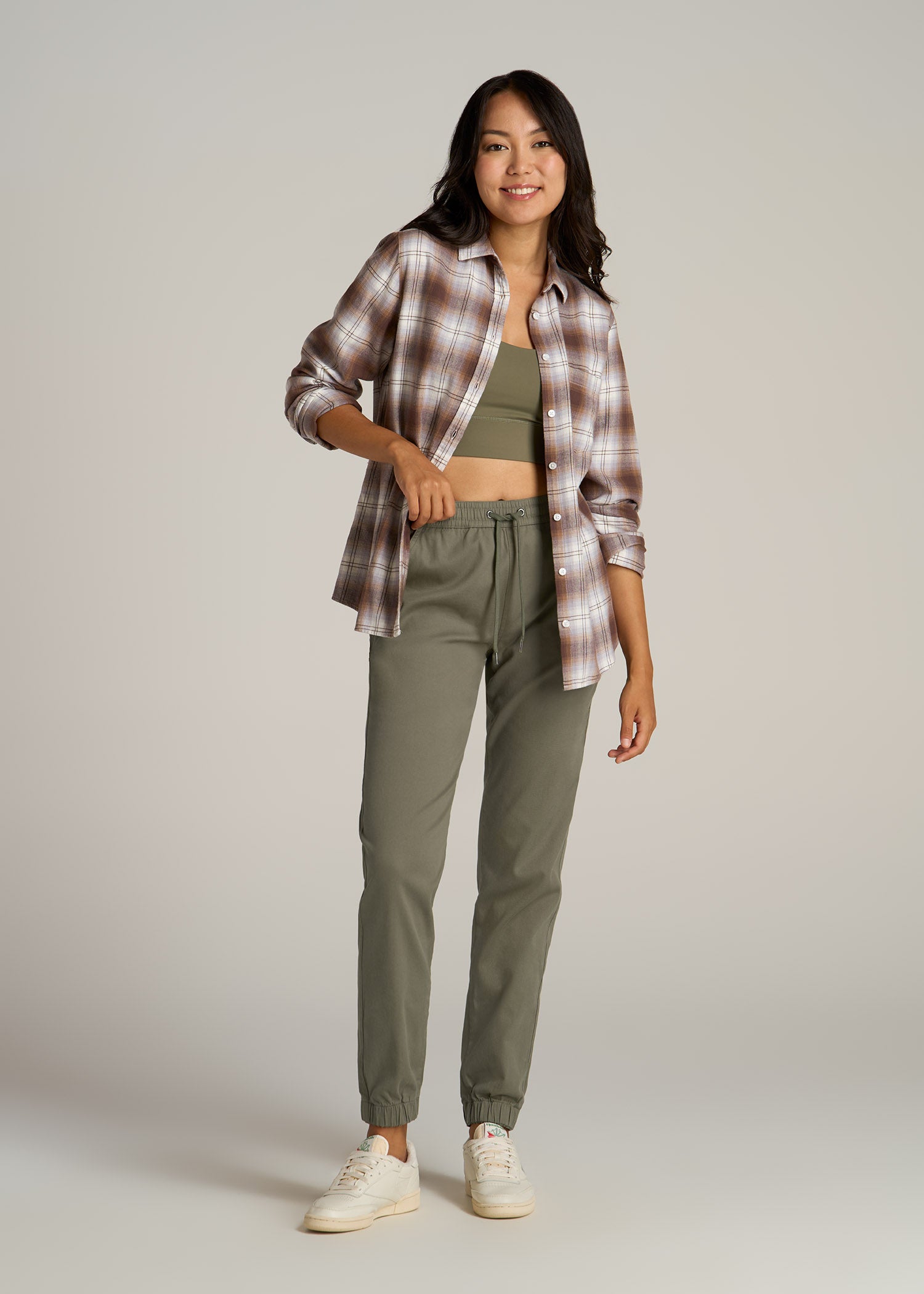 Twill Jogger Pants for Tall Women | American Tall