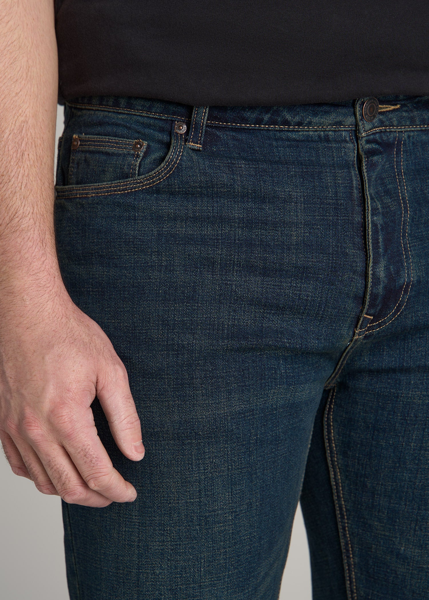 LJ&S Straight Fit Tall Jean Mechanic Blue | American Tall