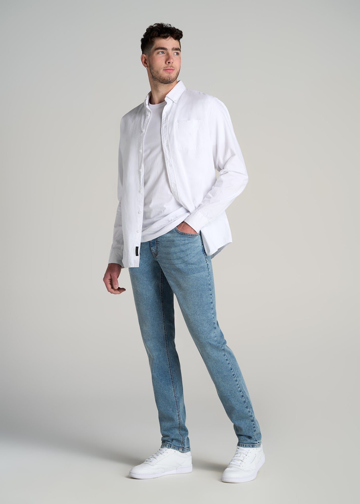 Carman Tapered Jeans For Tall Men Vintage Faded Blue | American Tall
