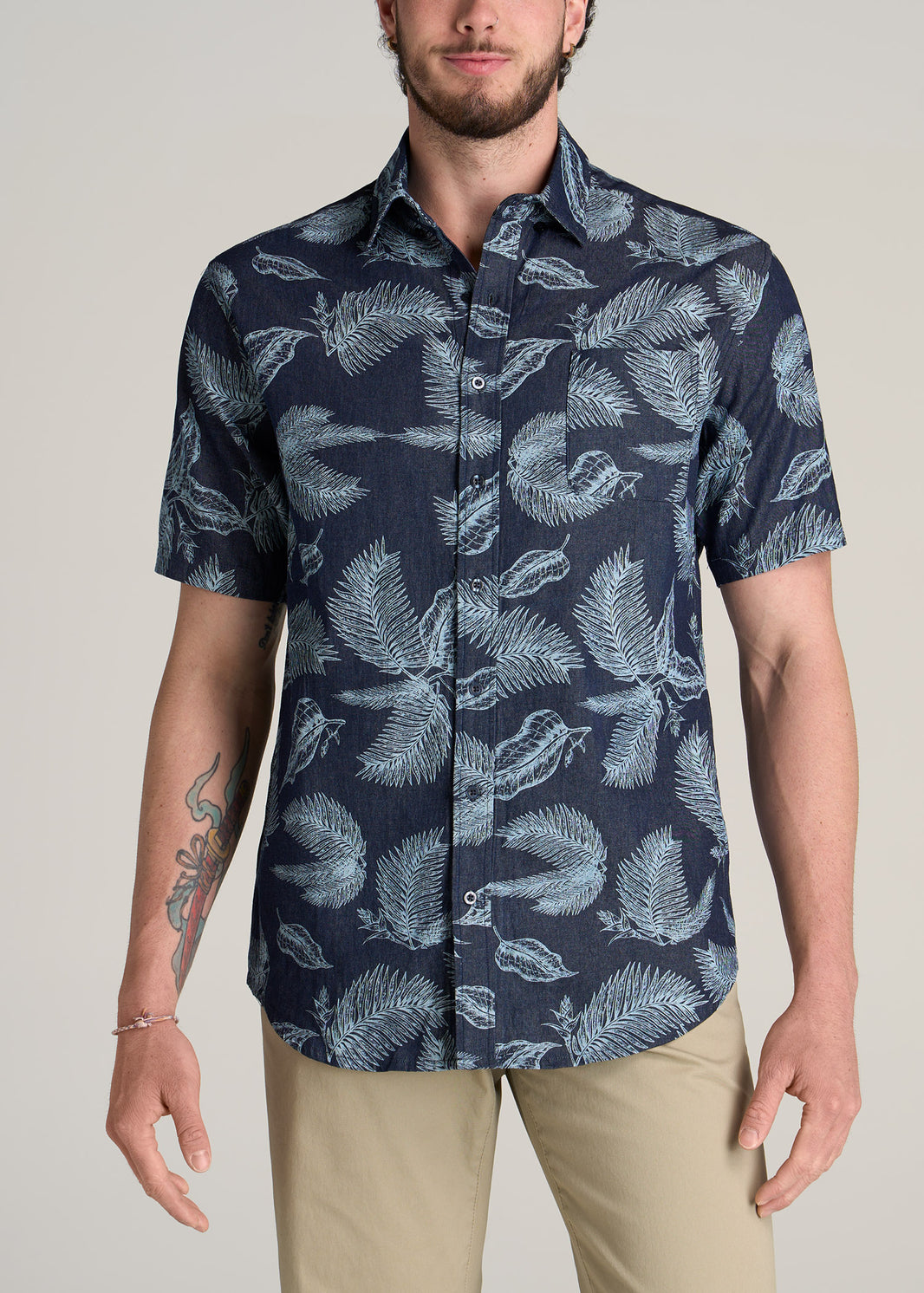 Men's Tall Short Sleeve Button Down Shirts | American Tall