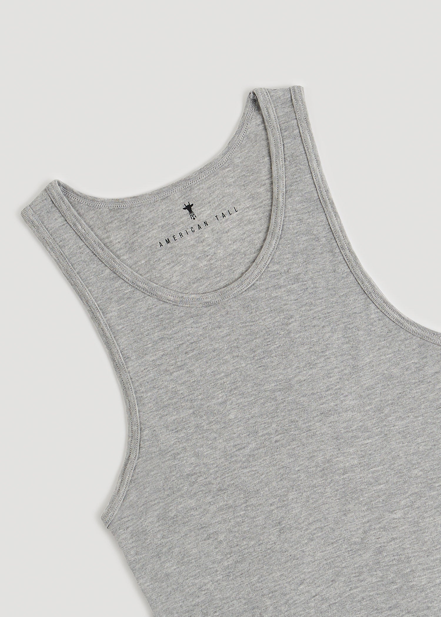 Men's Tall Tank Tops: Ribbed Undershirt Grey Tank Top 2-Pk – American Tall