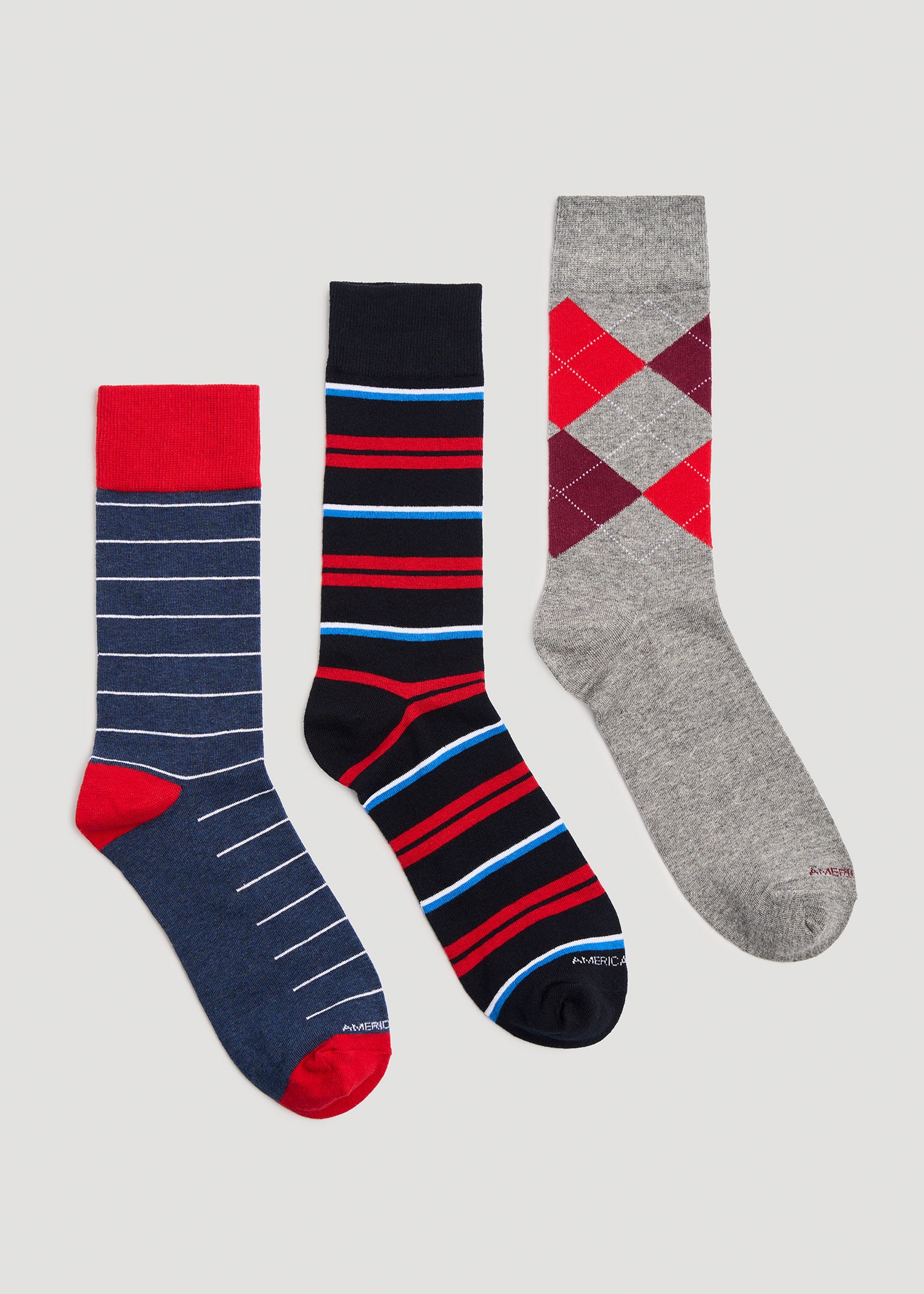 Men's Dress Socks Size 14 to 17 (3-Pack) | American Tall