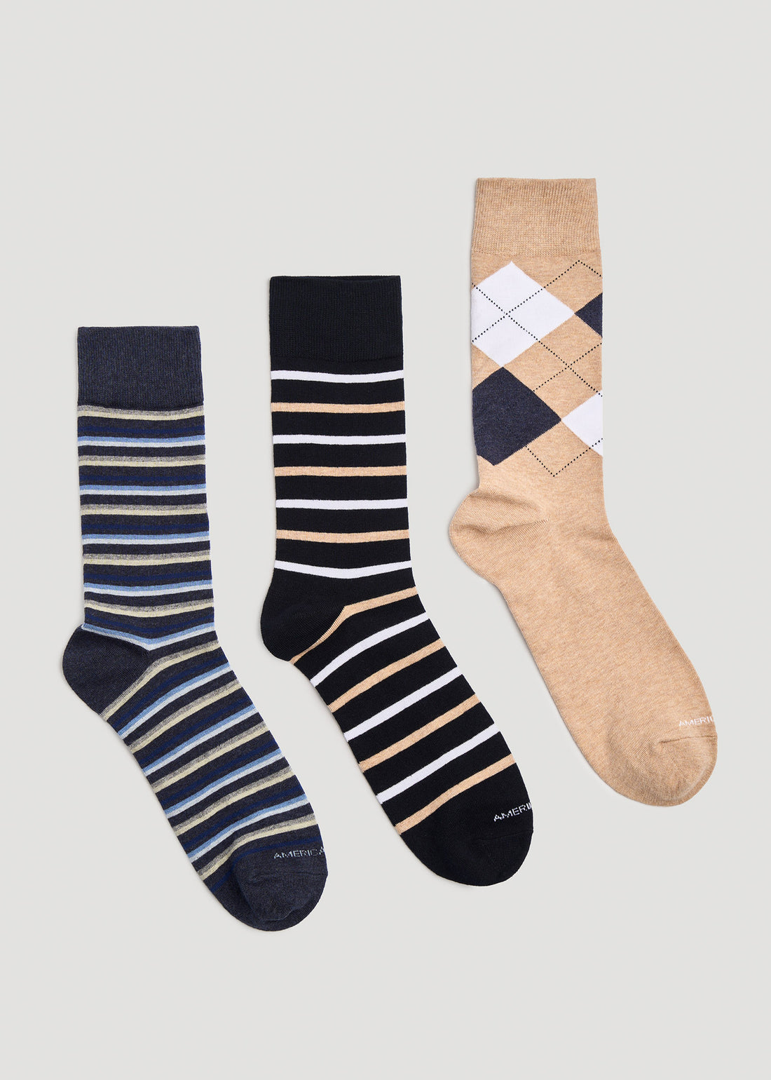 Men's Dress Socks Size 14 to 17 (3-Pack) | American Tall