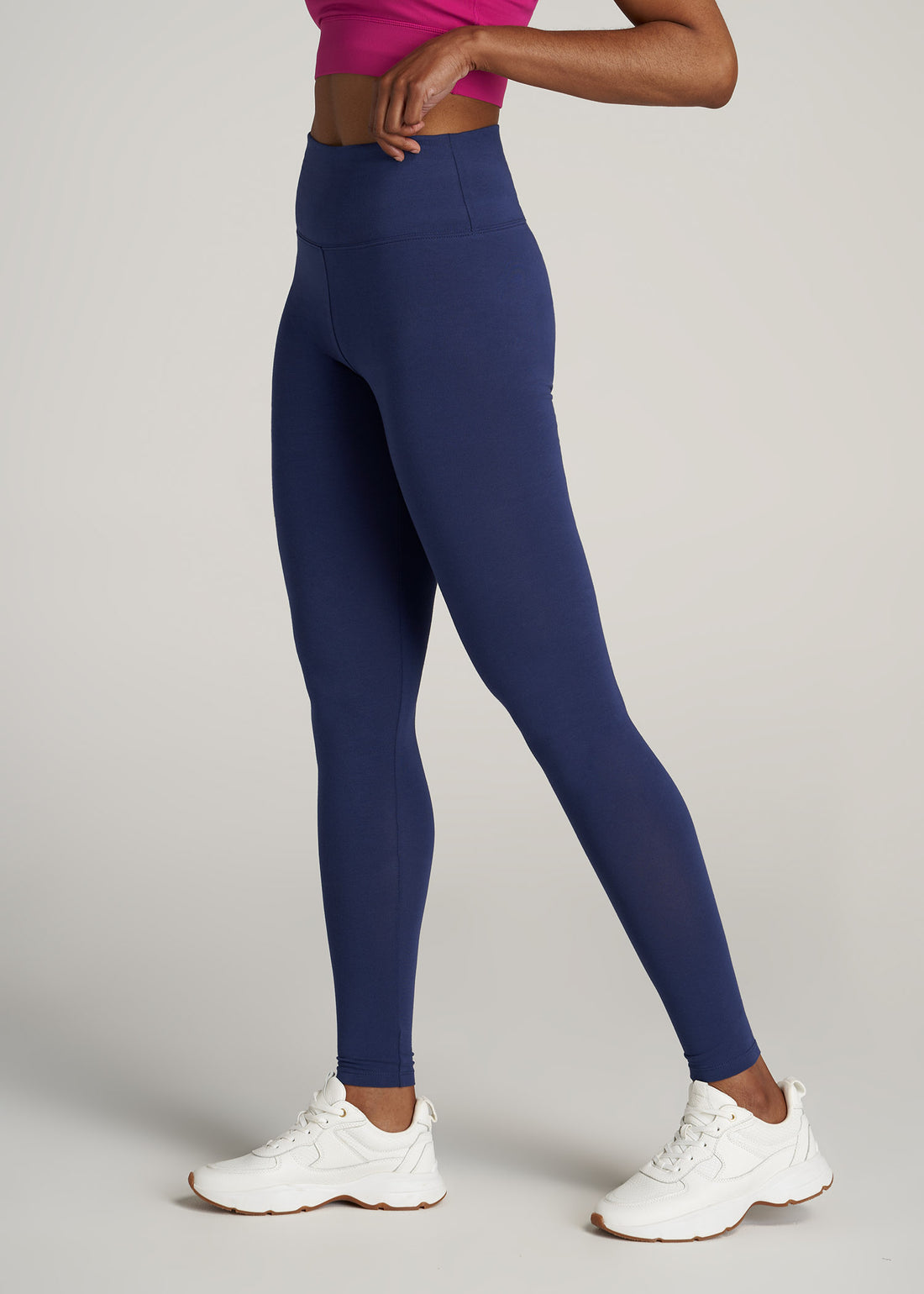 Women's Tall Cotton Leggings Midnight Blue | American Tall