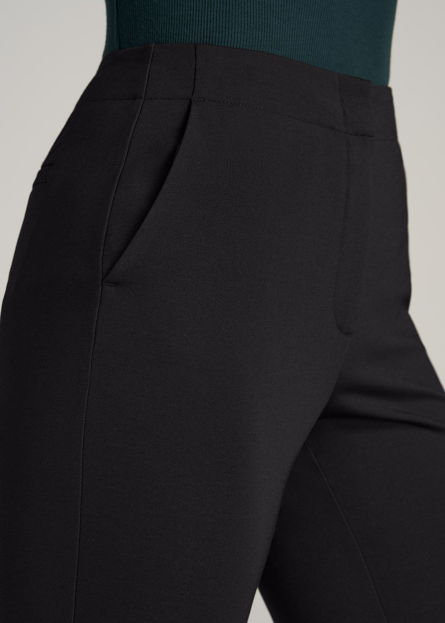 Women's Tall Dress Pants: Slim Leg Black Dress Pant | American Tall